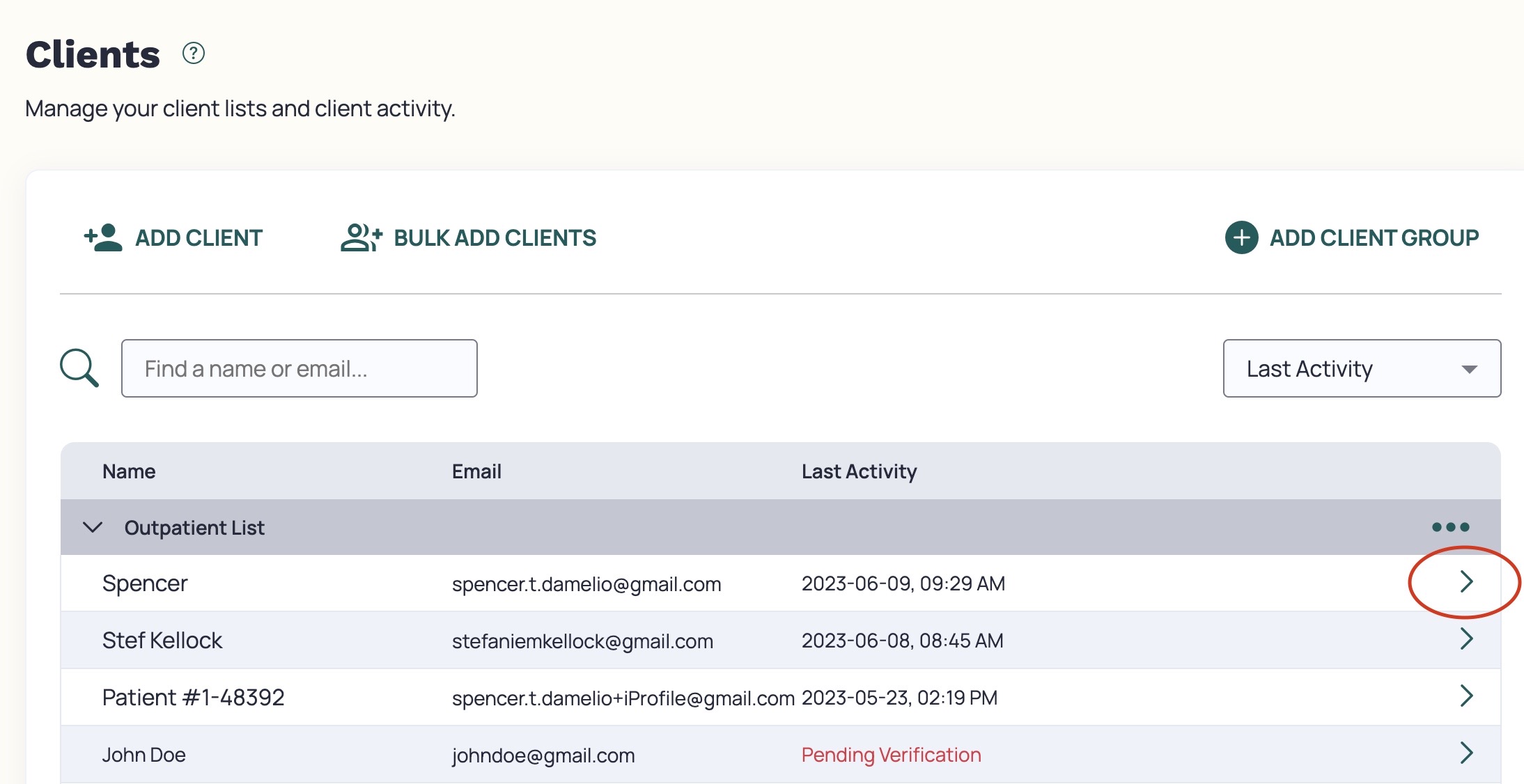 Pro - Client Profile – Cronometer