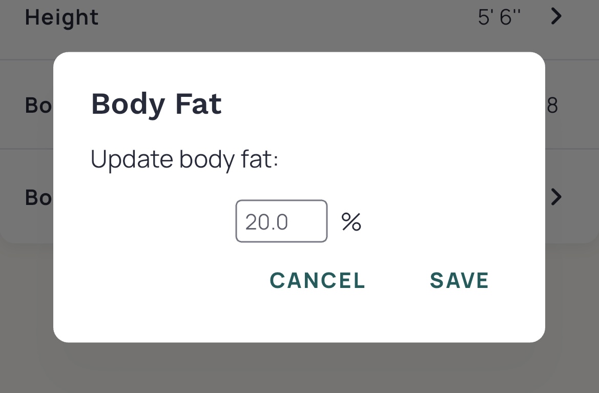 Mobile - Profile – Cronometer