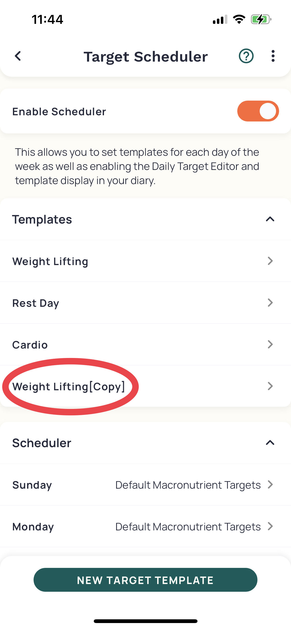 Mobile - Macro Scheduler – Cronometer