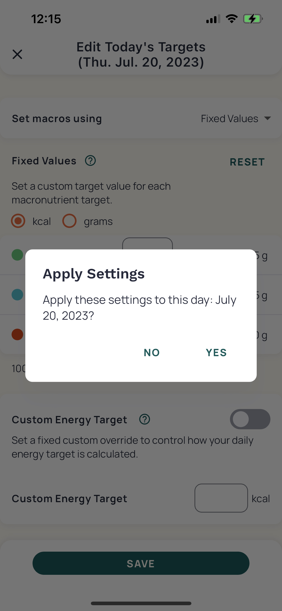 Mobile - Macro Scheduler – Cronometer
