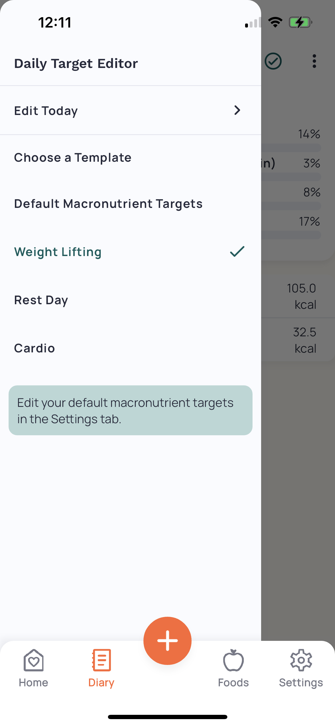 Mobile - Macro Scheduler – Cronometer
