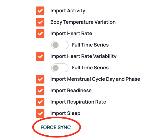 Cycle Tracking – Cronometer