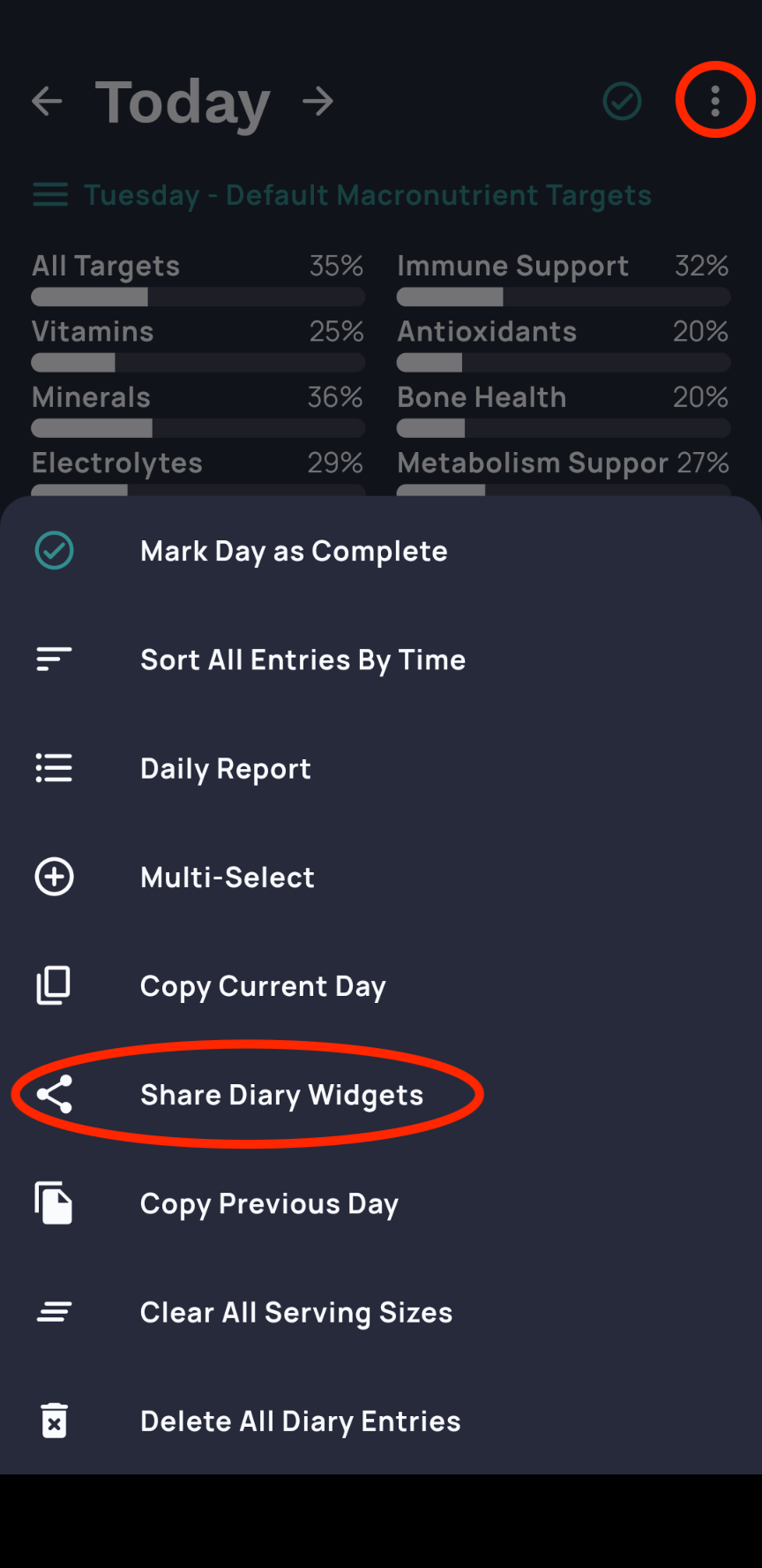 Mobile - Social Sharing – Cronometer