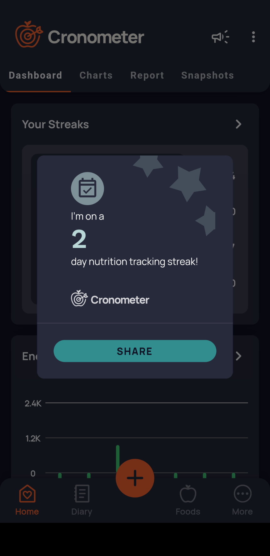 Mobile - Streaks – Cronometer