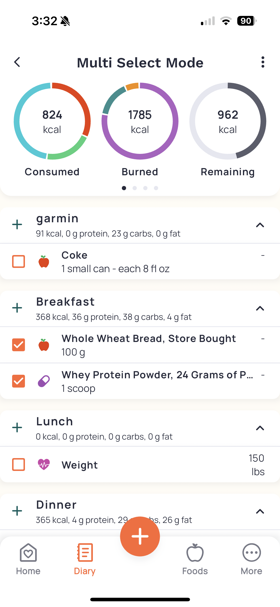 Mobile - Create Custom Meal – Cronometer