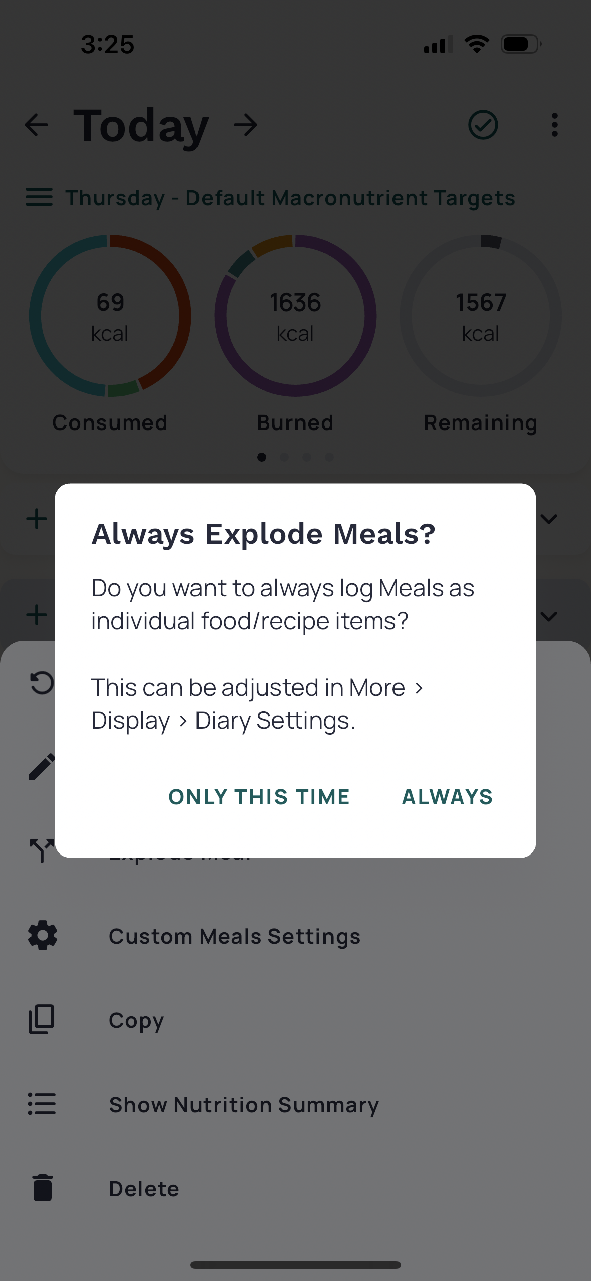 Mobile - Create Custom Meal – Cronometer
