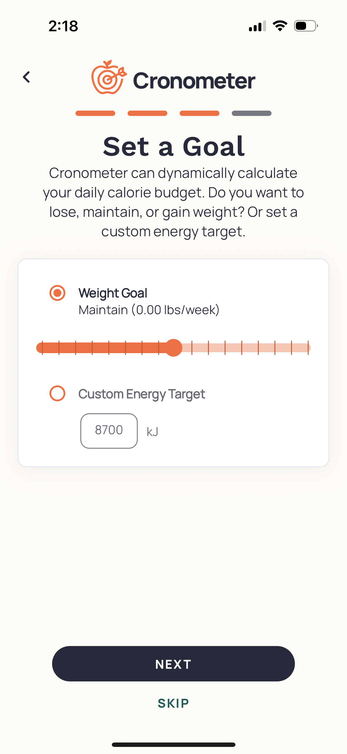 Mobile - Quick Start Guide – Cronometer