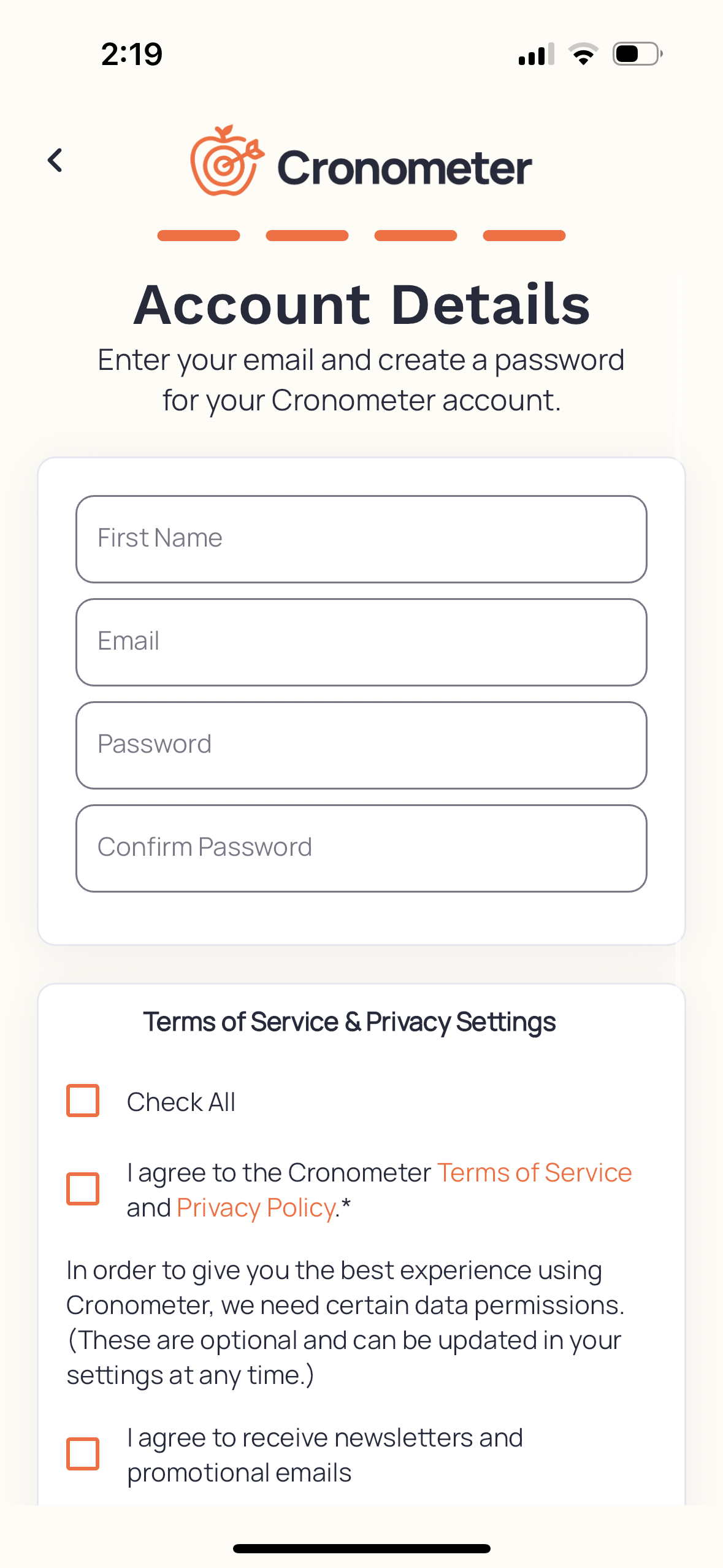 Mobile - Quick Start Guide – Cronometer