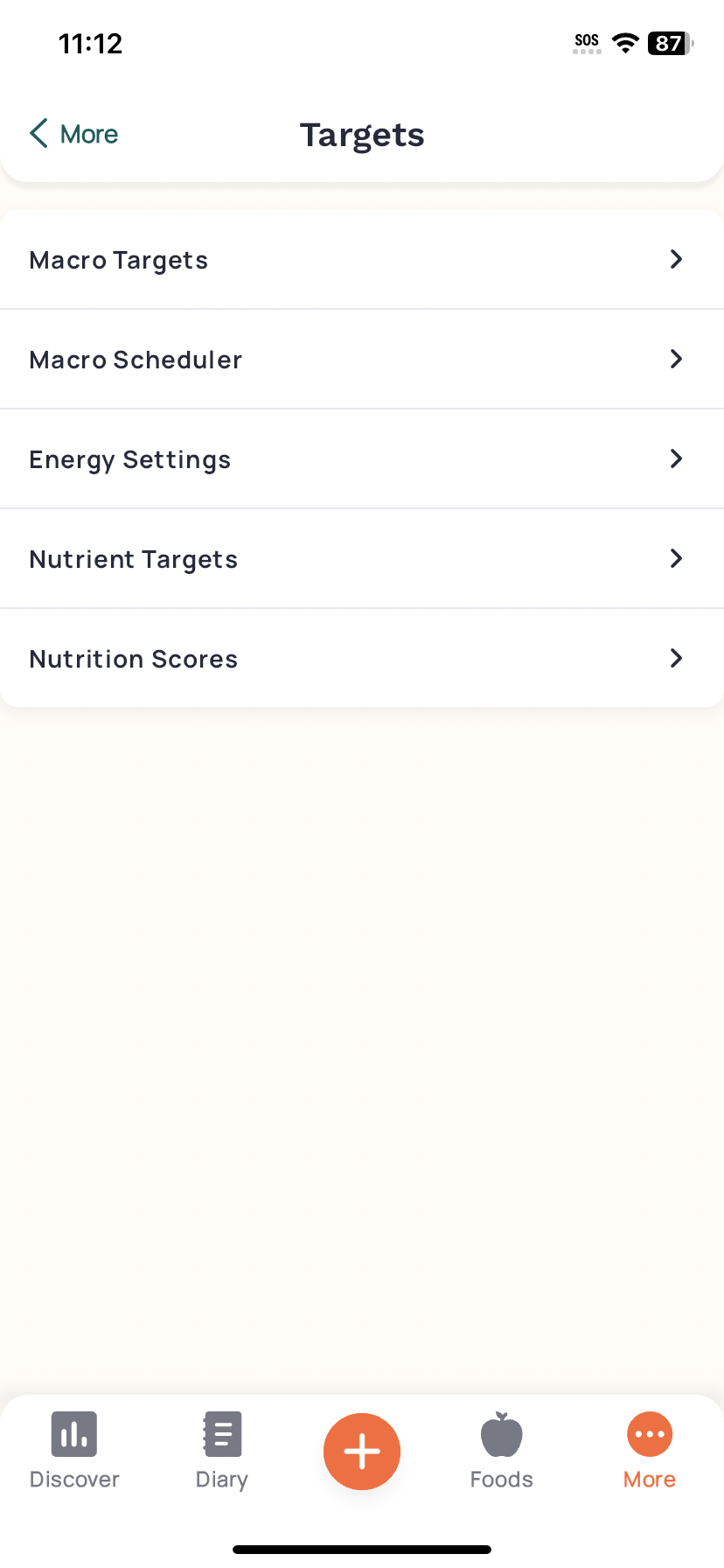 Mobile - Macro Scheduler – Cronometer