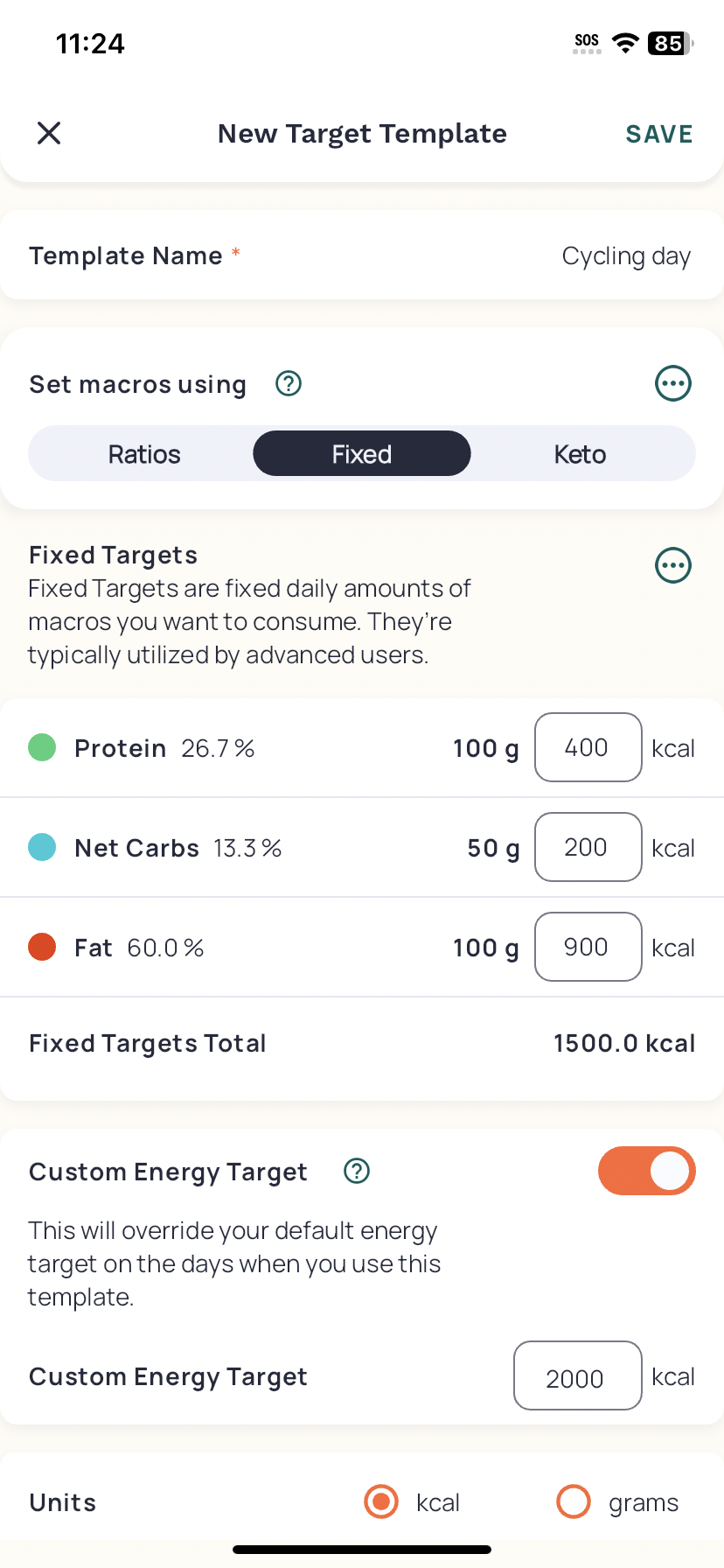 Mobile - Macro Scheduler – Cronometer