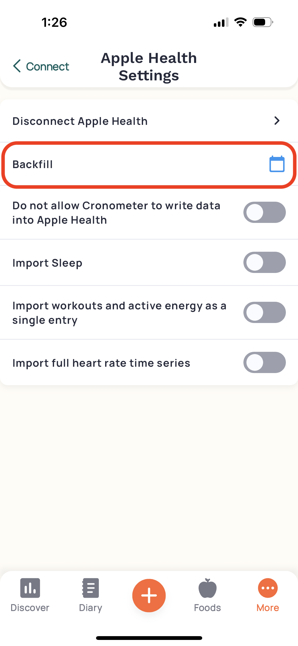 Apple Health & Apple Watch – Cronometer