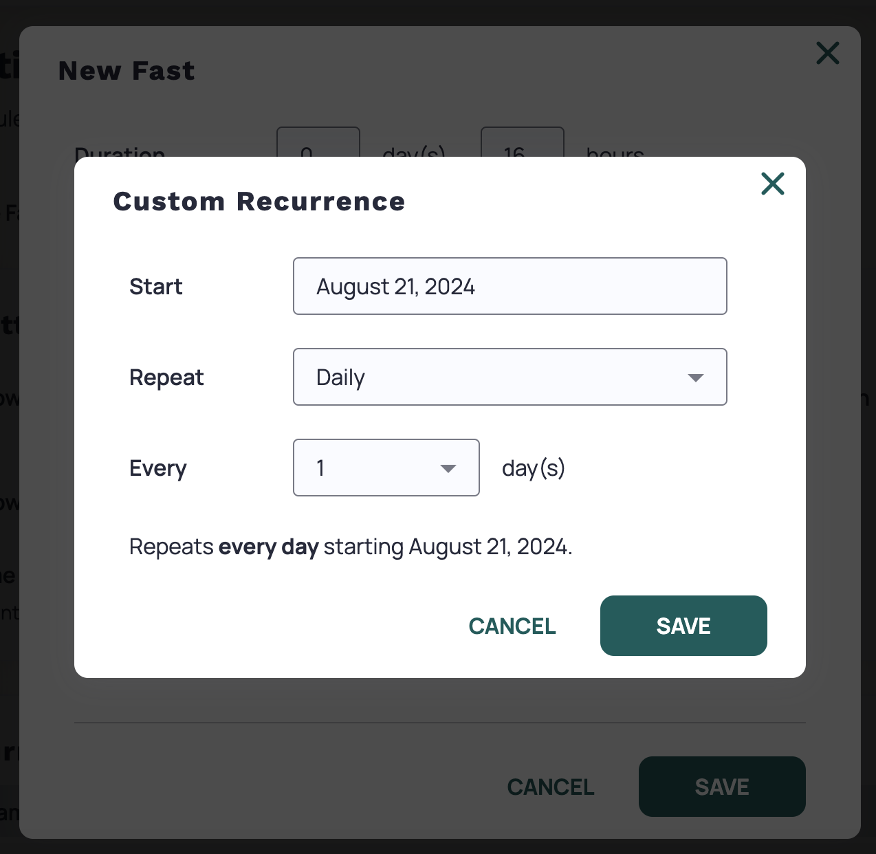 Pro - Client Fasting – Cronometer